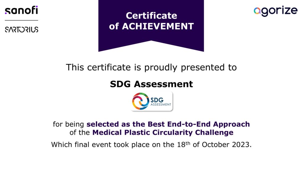SDG Assessment winner Best End-to-End Approach appraoch Sanofi Medical ...